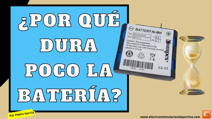 La batería del electroestimulador dura poco con la faja ¿Por qué?